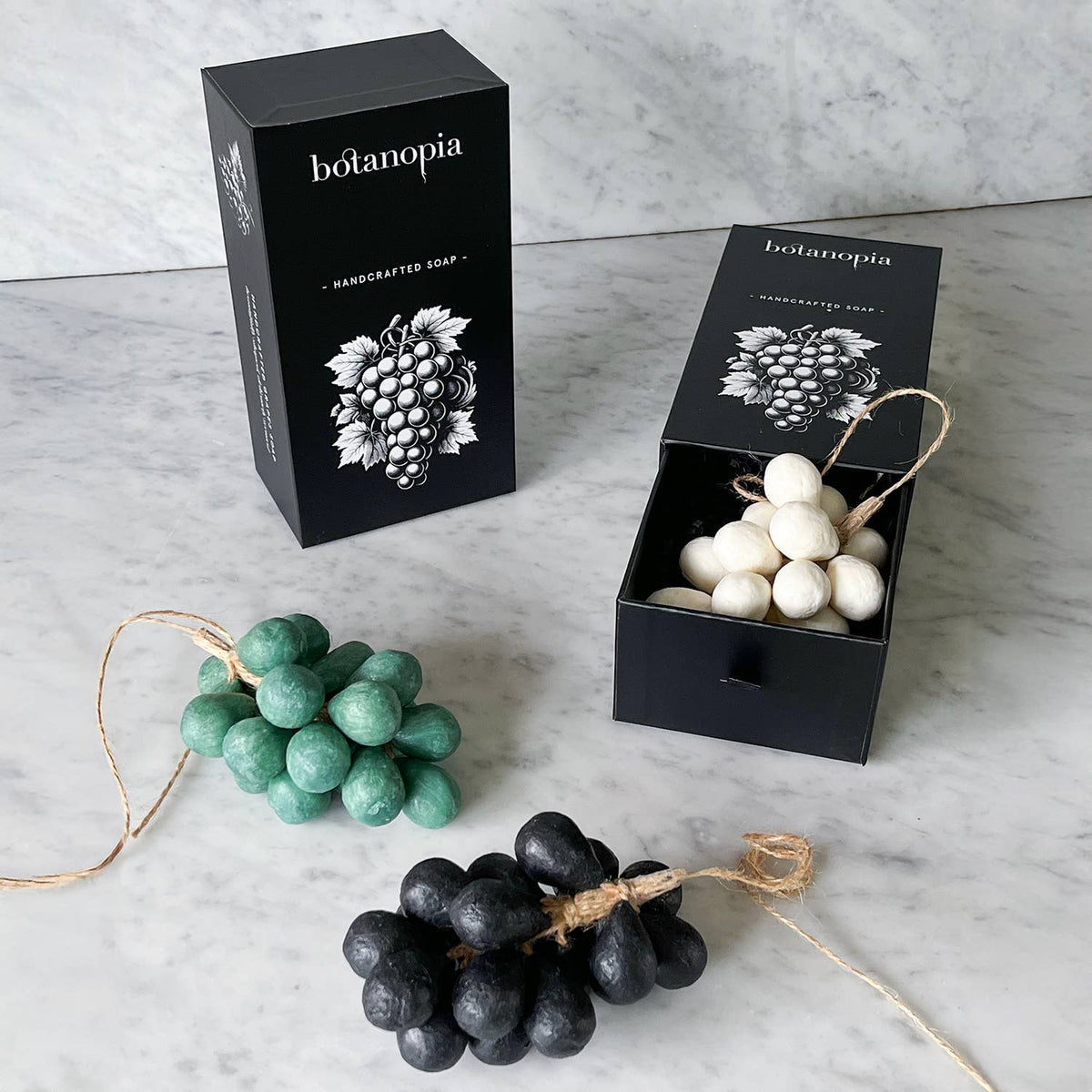 Handcrafted Grapes Soap - 100% Olive Oil -NEW PACKAGING: Slate – Federal & Black