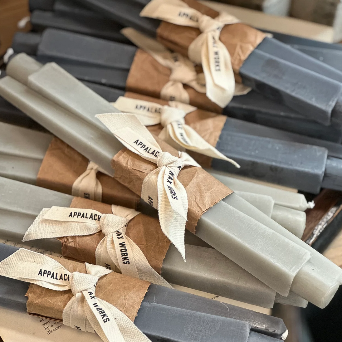 Pure Beeswax Taper candles | Federal & Black